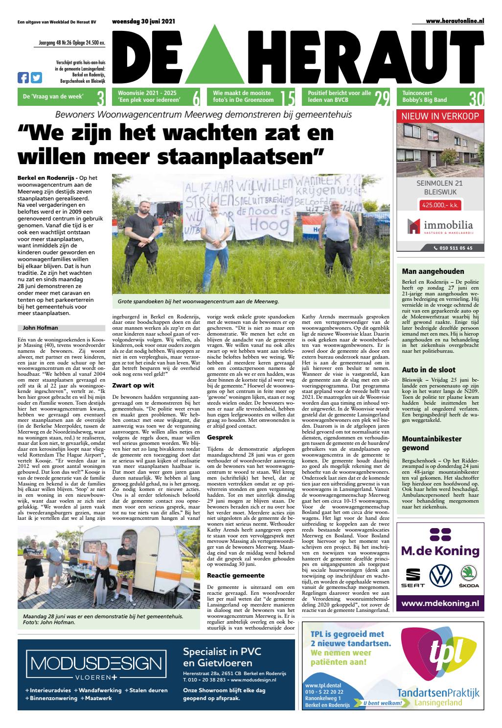 De Heraut week 26 2021 by Nieuwsblad De Heraut - Issuu