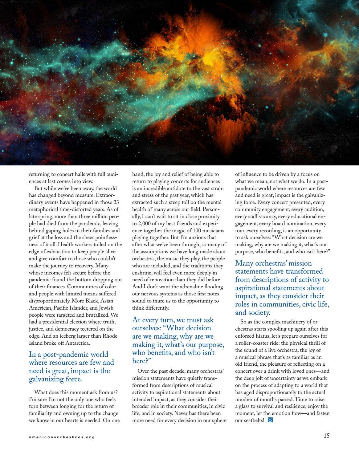 Symphony Summer 2021 by Symphony Magazine, from the League of American ...