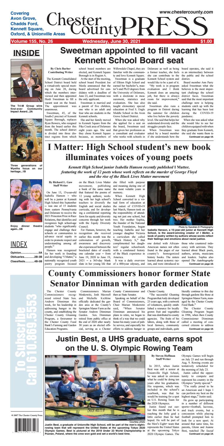Chester County Press 06-30-2021 Edition by Ad Pro Inc. - Issuu