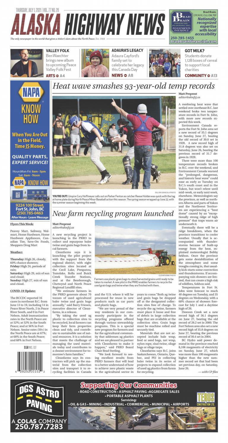AHN JULY 1 2021 by Alaska Highway News - Issuu