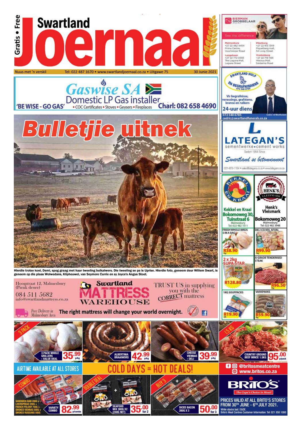 Swartland Joernaal 30 Junie 2021 Uitgawe 75 by Swartland Joernaal - Issuu