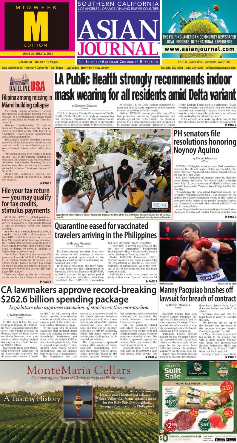 063021 - Southern California Midweek Edition by Asian Journal Community ...