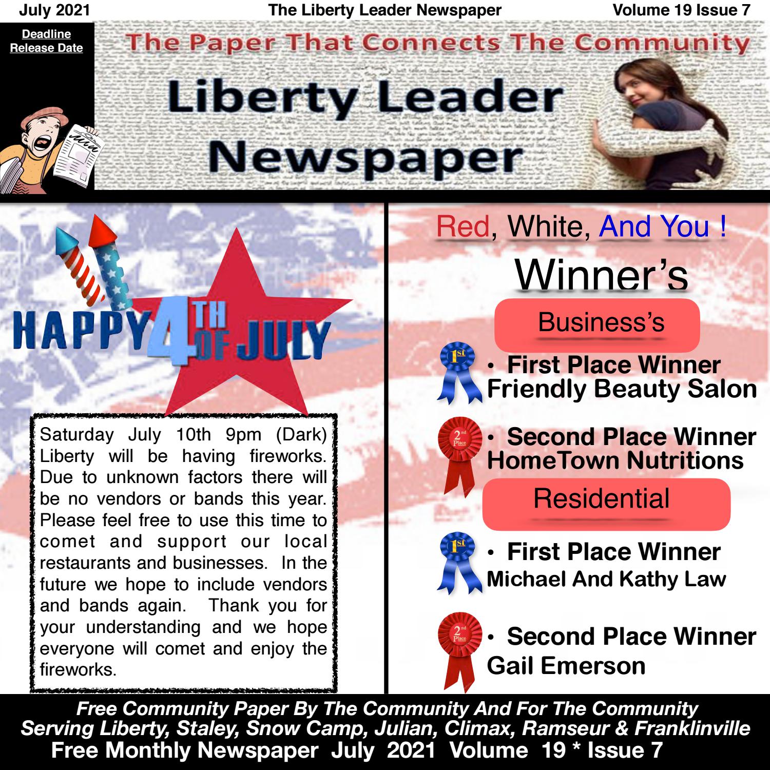Liberty Leader Newspaper July 2021 Edition by Kevin Bowman - Issuu