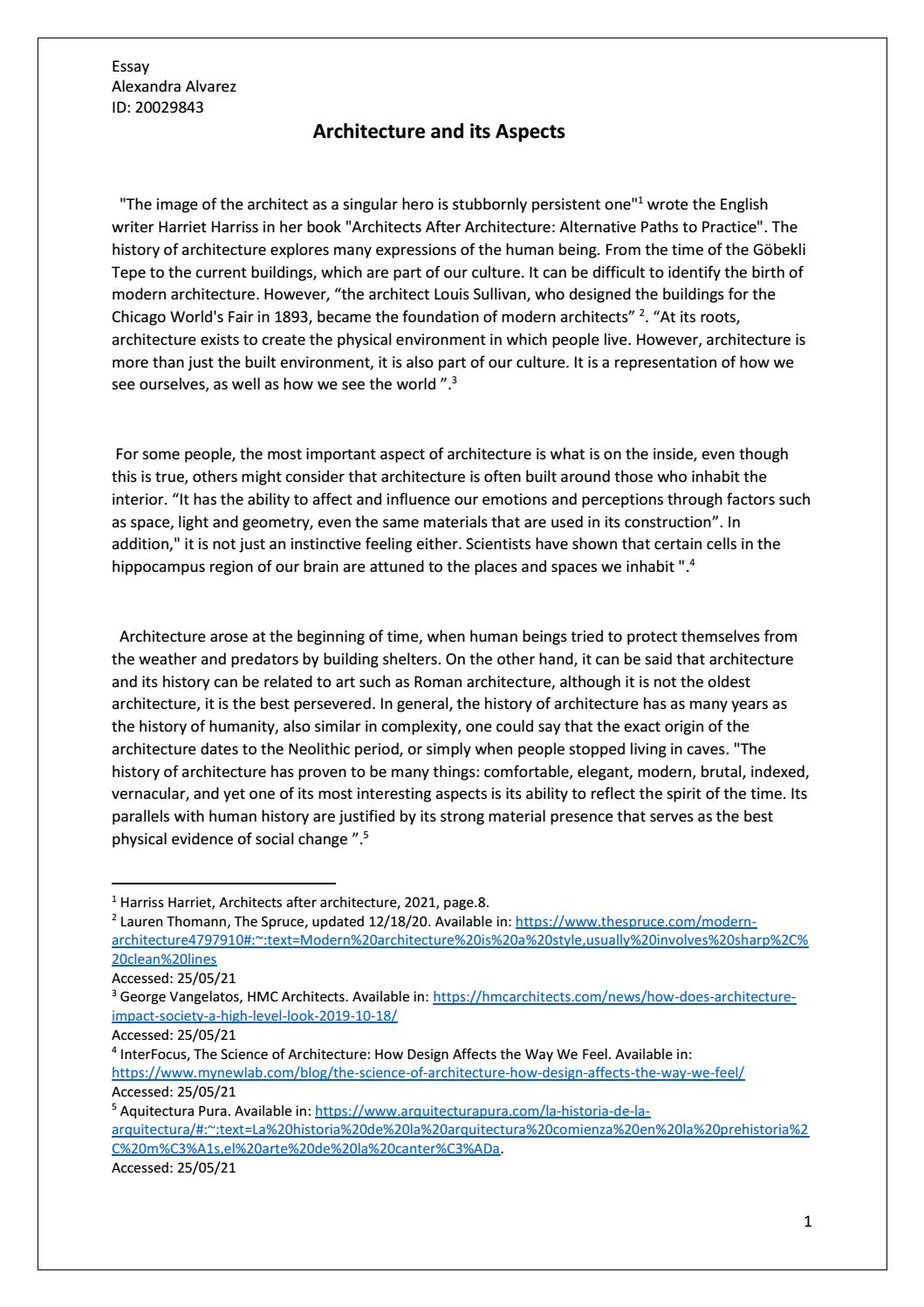 Architecture and its Aspects, essay by Alexandra Alvarez by LIVENESS ...