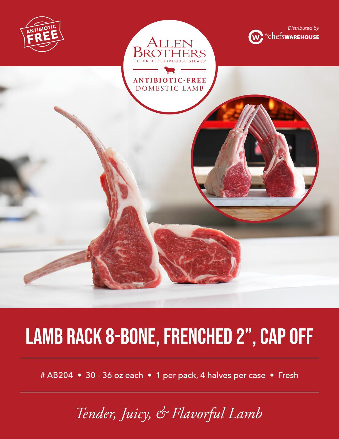 Allen Brothers Antibiotic-Free Domestic Lamb by The Chefs' Warehouse - Issuu