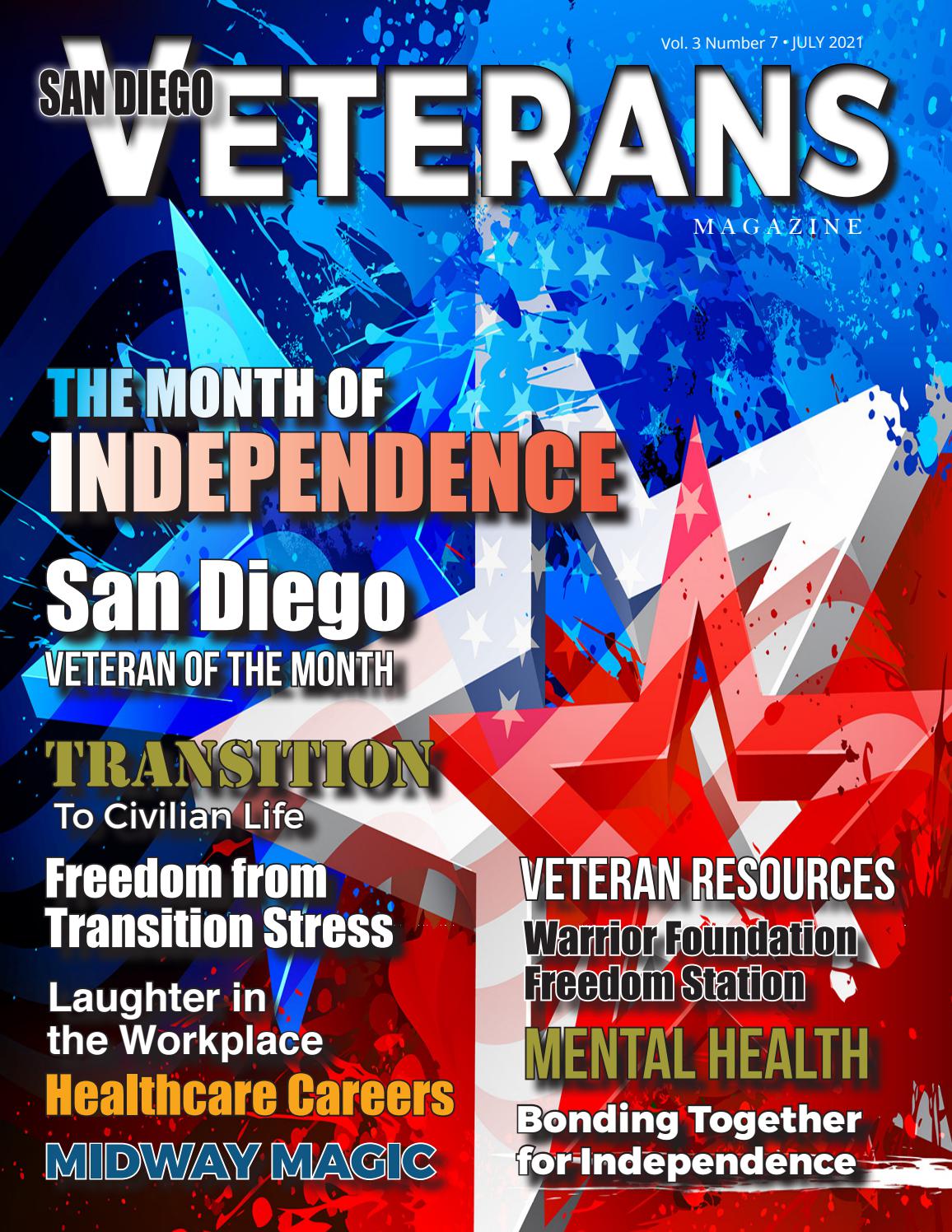 San Diego Veterans Magazine July 2021 by HOMELAND MAGAZINE - Issuu