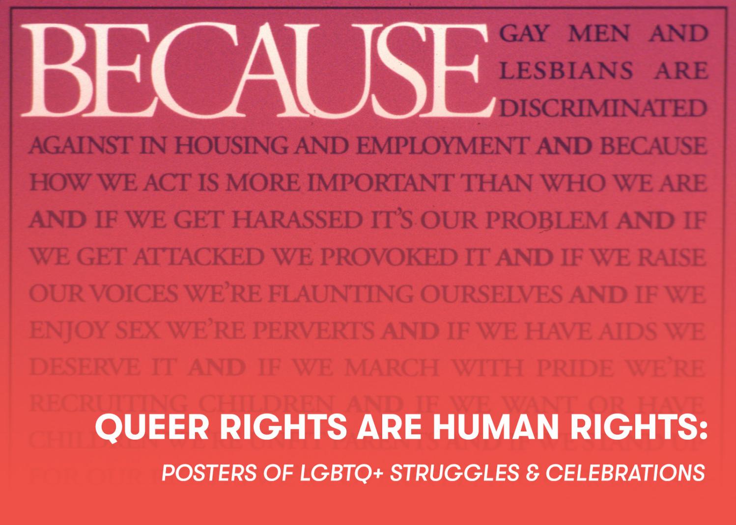 Queer Rights Are Human Rights: Posters of LGBTQ+ Struggles ...
