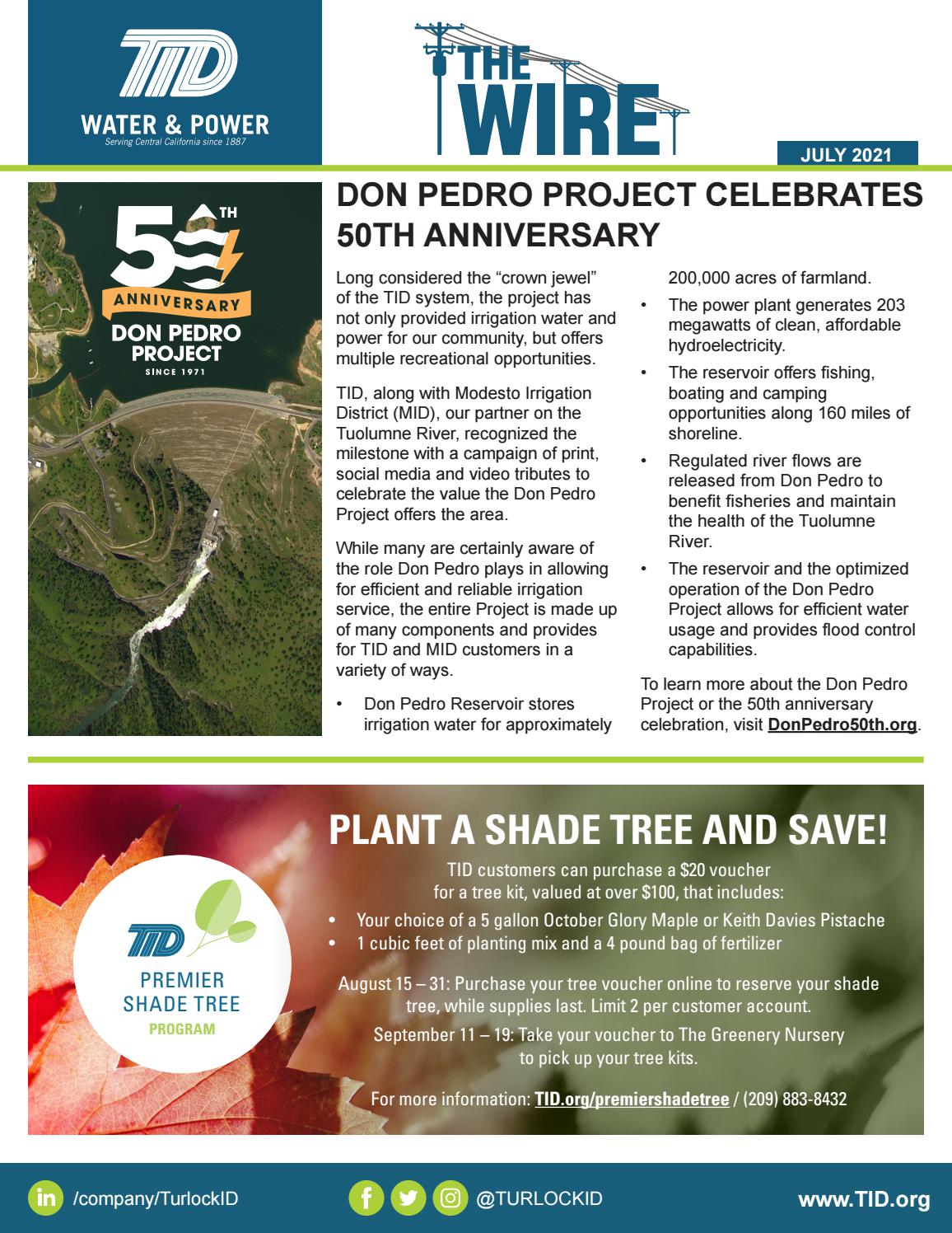 The Wire - July 2021 by Turlock Irrigation District - Issuu