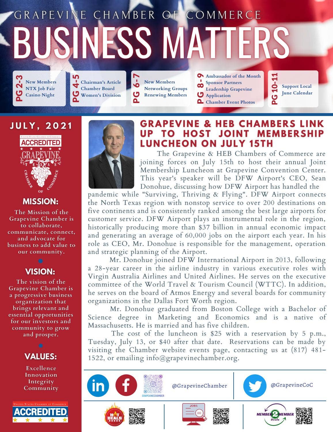 Grapevine Chamber July Business Matters Newsletter by Grapevine Chamber ...