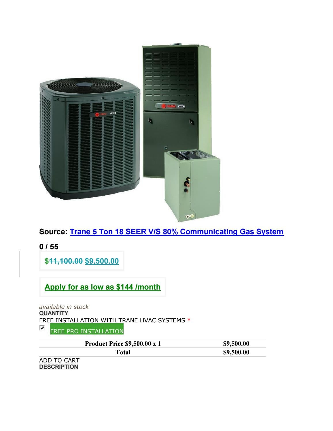 Trane 5 Ton 18 SEER by JovenRuthford - Issuu