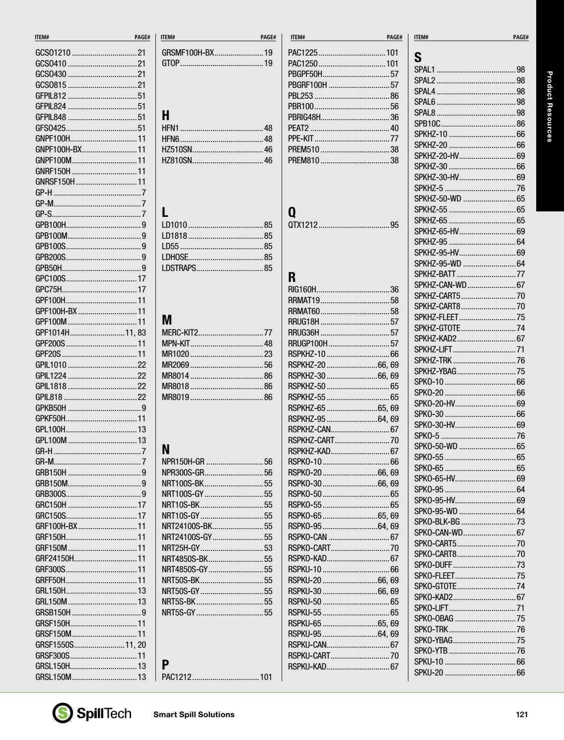 SpillTech Catalog by Ram Tool Construction Supply Co. - Issuu