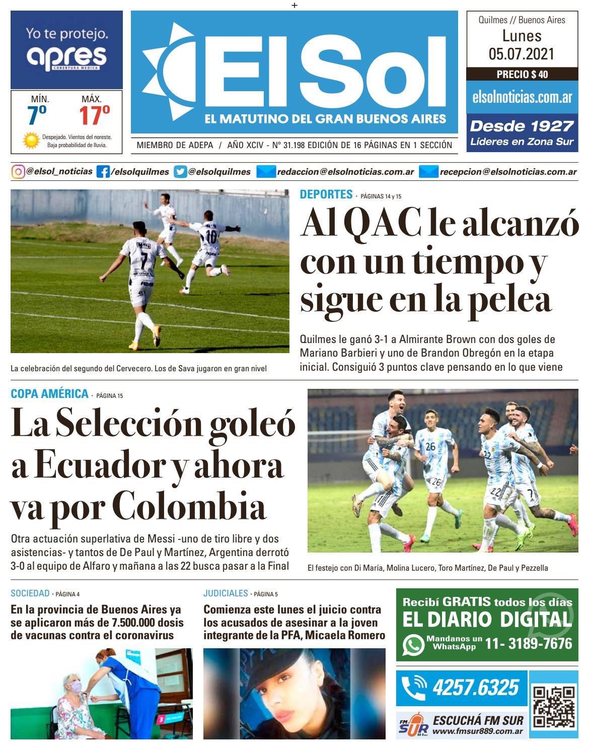 Diario El Sol 05-07-2021 by Diario EL SOL - Issuu