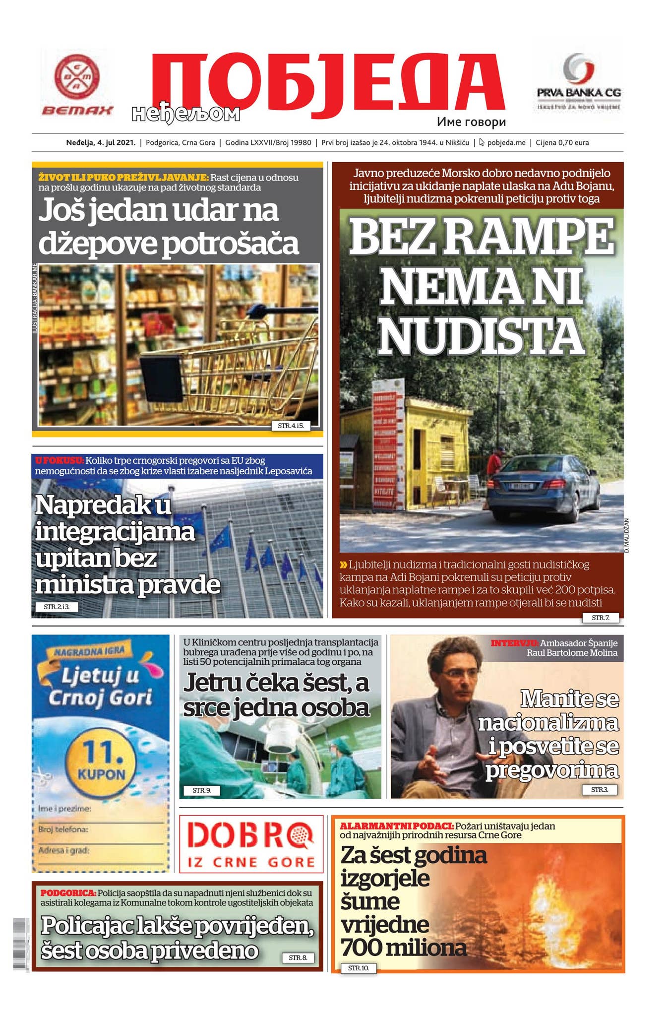 Dnevni list Pobjeda 04.07.2021. by Pobjeda - Issuu