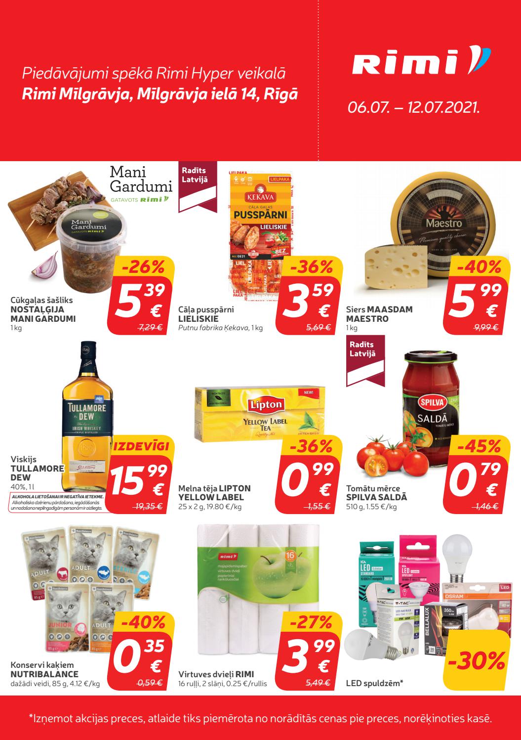 Rimi Hyper Mīlgrāvja piedāvājumi 06.07.-12.07.2021. by Rimi - Issuu