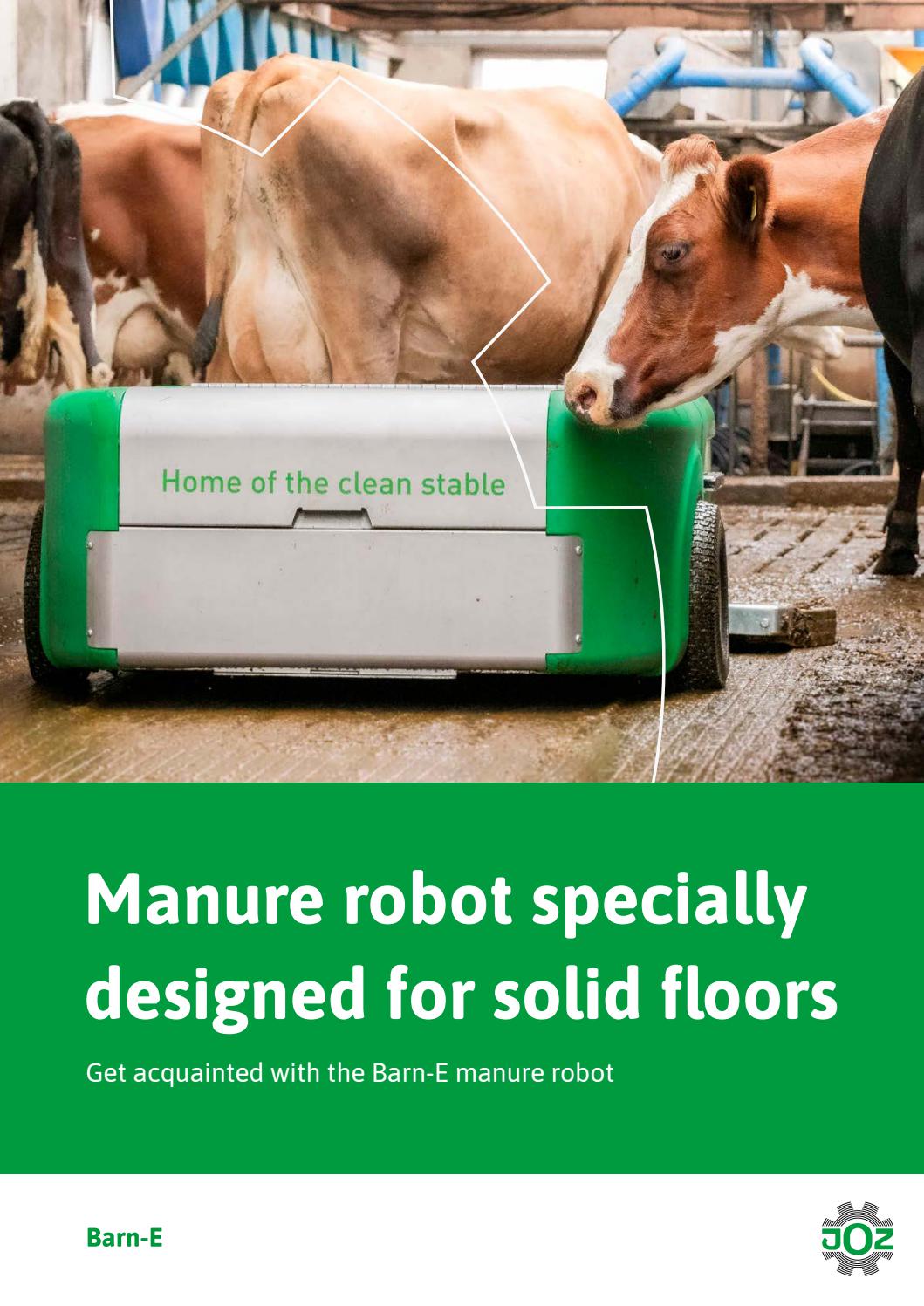 Barn-E: manure robot specially designed for solid floors by JOZ ...