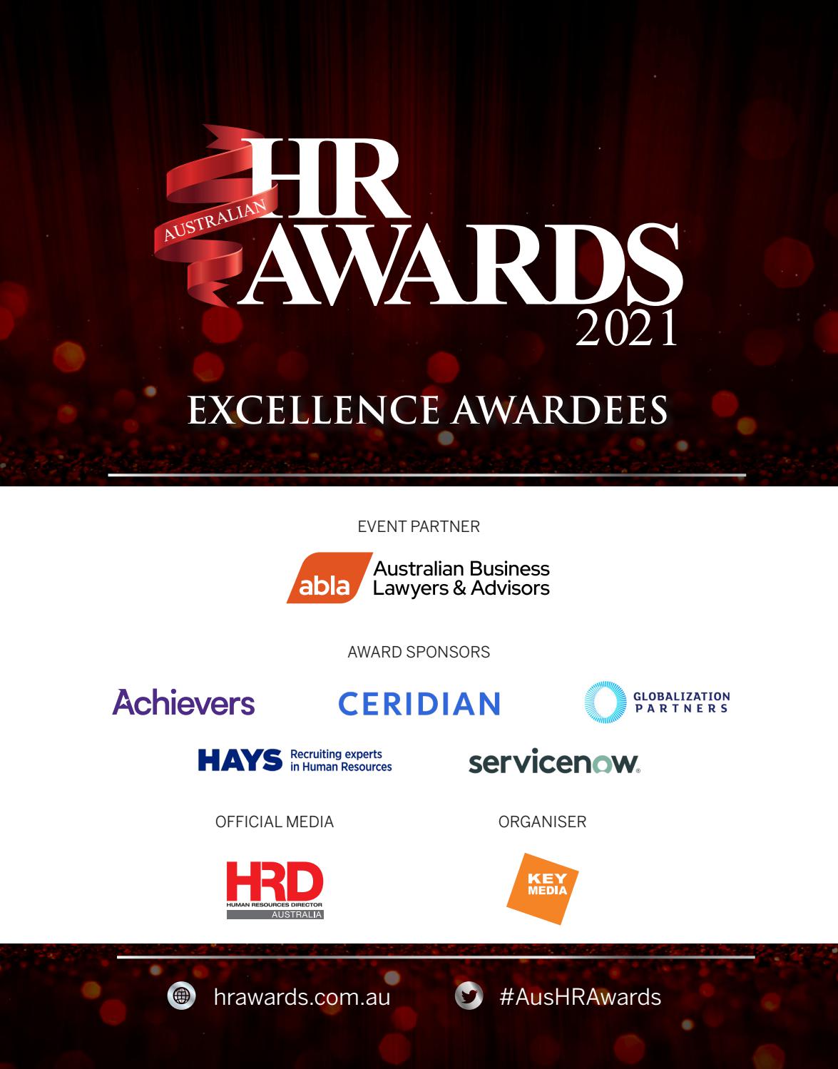 Australian HR Awards 2021 Excellence Awardees by Key Media - Issuu
