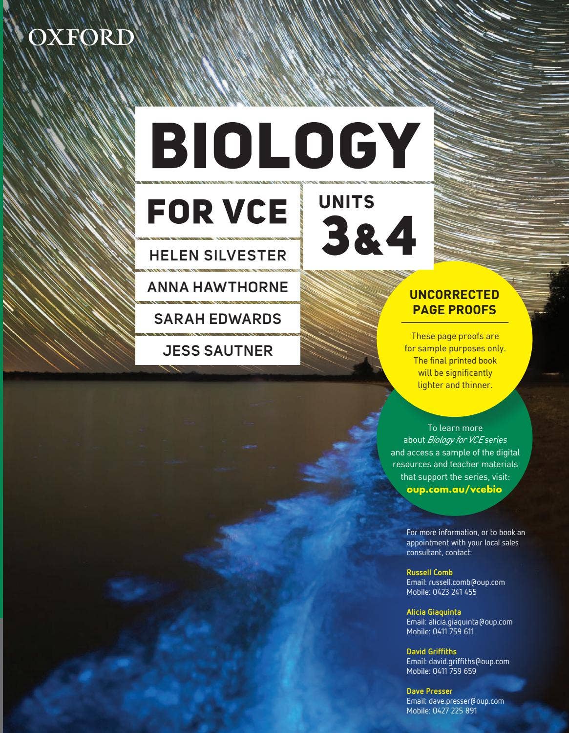 Biology for VCE Units 3 & 4 Student Book full sample by OUPANZ - Issuu