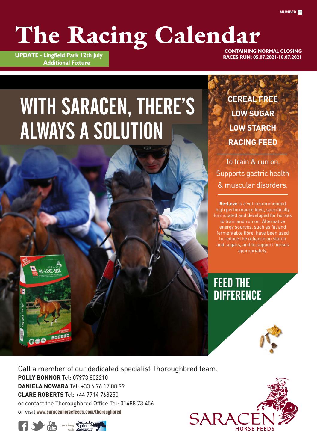 Racing Calendar - 5th-18th July - Number 12 by Weatherbys - Issuu