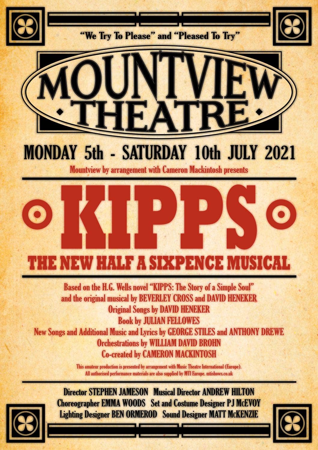 Kipps - The New Half a Sixpence Musical by Mountview Academy of Theatre ...