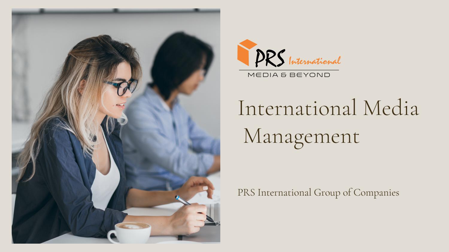 PRS International Proposal in Media @PRS International Group of ...
