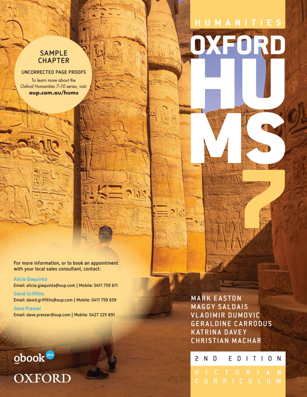 Oxford Humanities Year 7 Victorian Curriculum by OUPANZ - Issuu