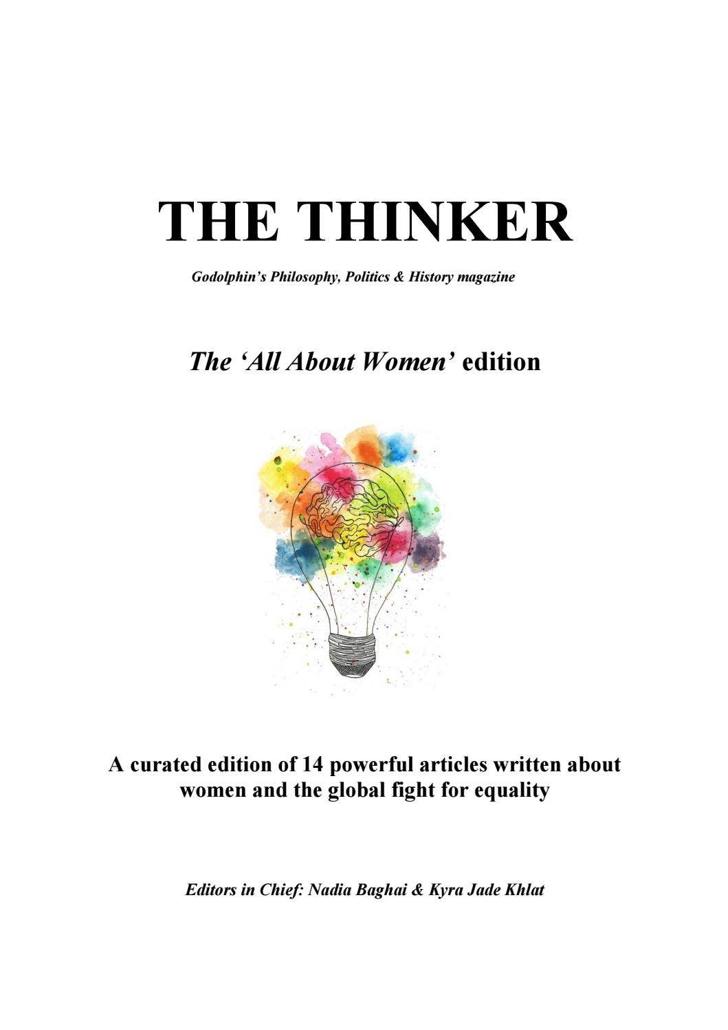 The Thinker – Summer 2021 by godolphinandlatymer - Issuu