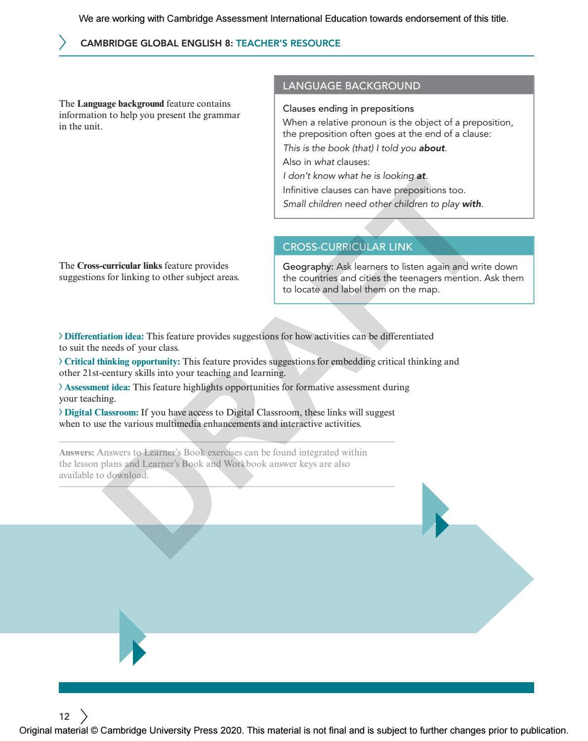 Cambridge Global English Teacher's Resource 8 Sample by Cambridge ...