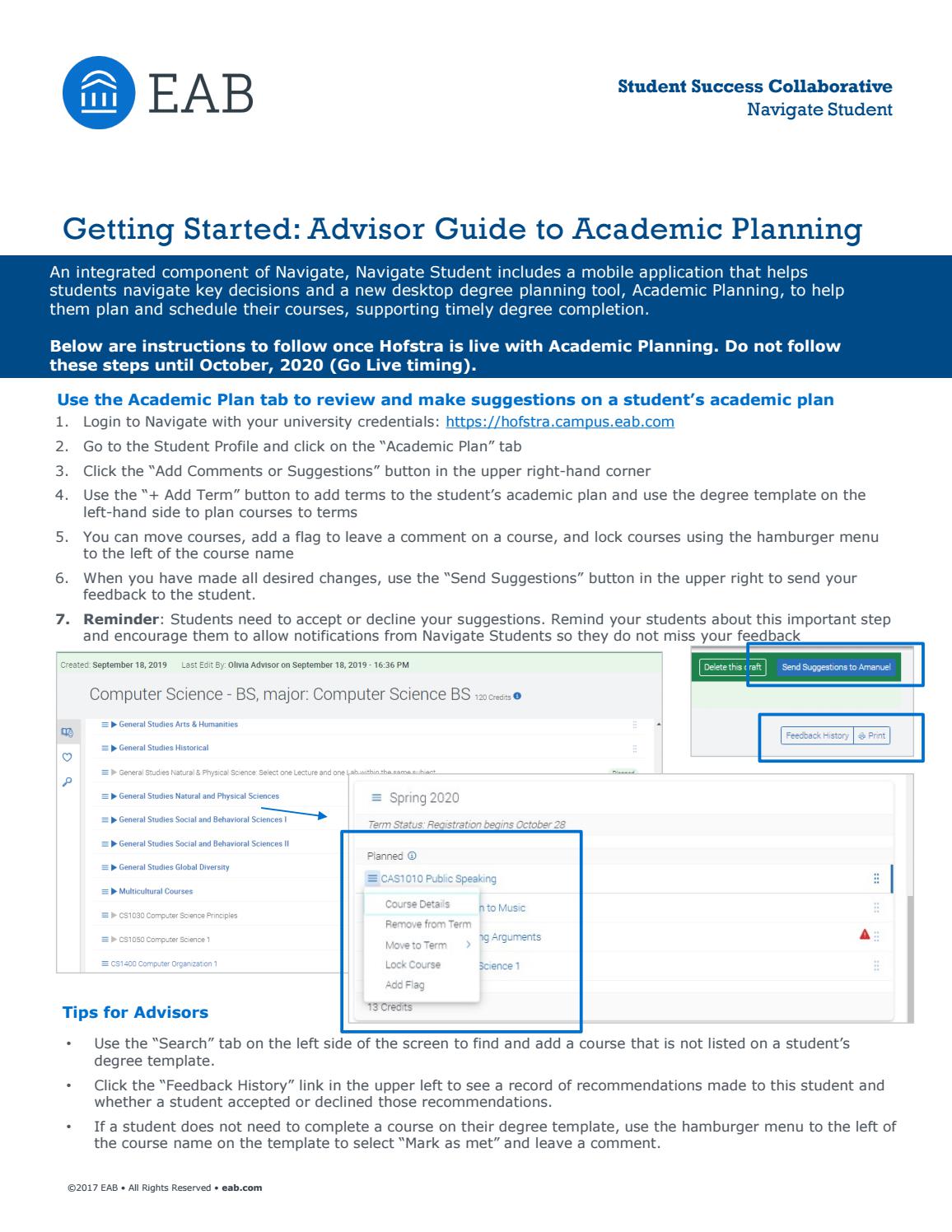 Navigate - Advisor - Getting Started: Advisor Guide to Academic ...