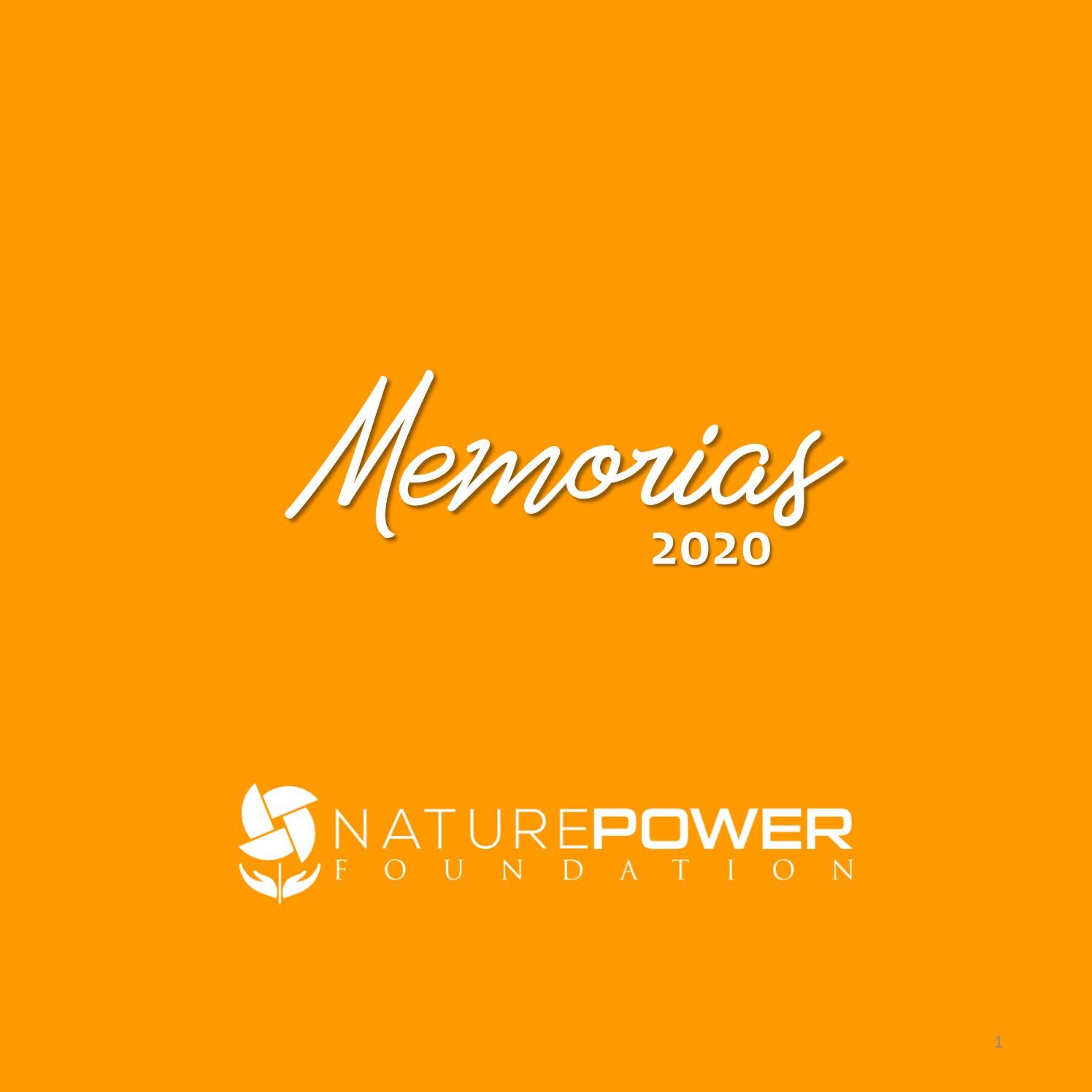 Memorias Nature Power Foundation 2020 by NaturePowerDR - Issuu