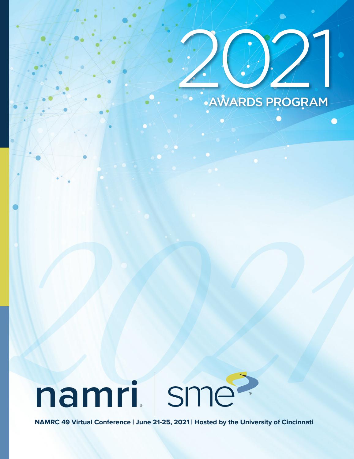 2021 NAMRI | SME Awards Brochure by SME - Issuu