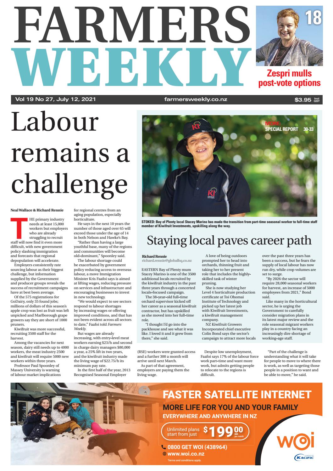 Farmers Weekly NZ July 12 2021 by AgriHQ - Issuu