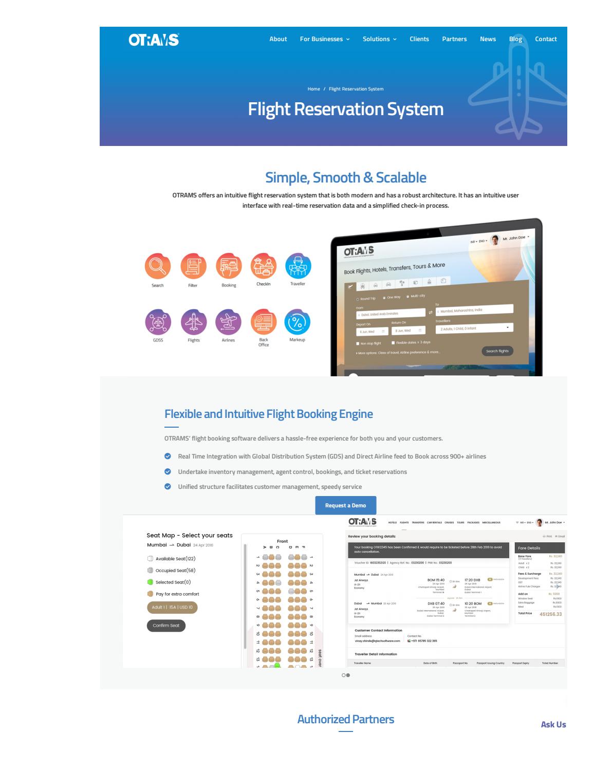 Find the Best Flight Reservation System for Your Business by Otrams ...