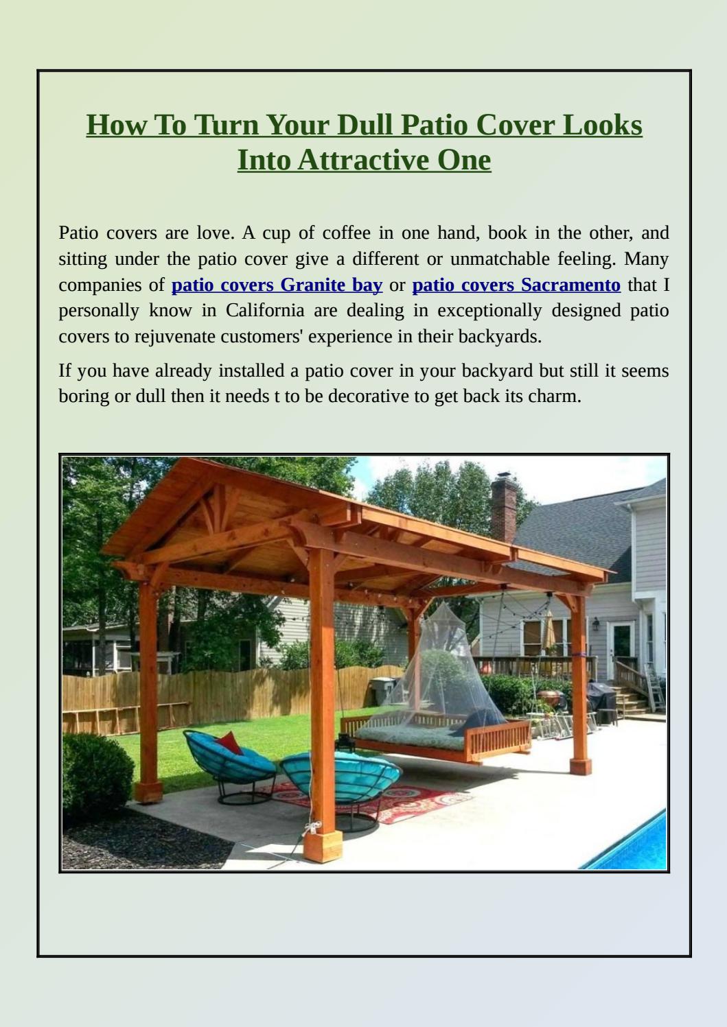 What Are the Best Techniques for Making a Dull Patio Cover More ...