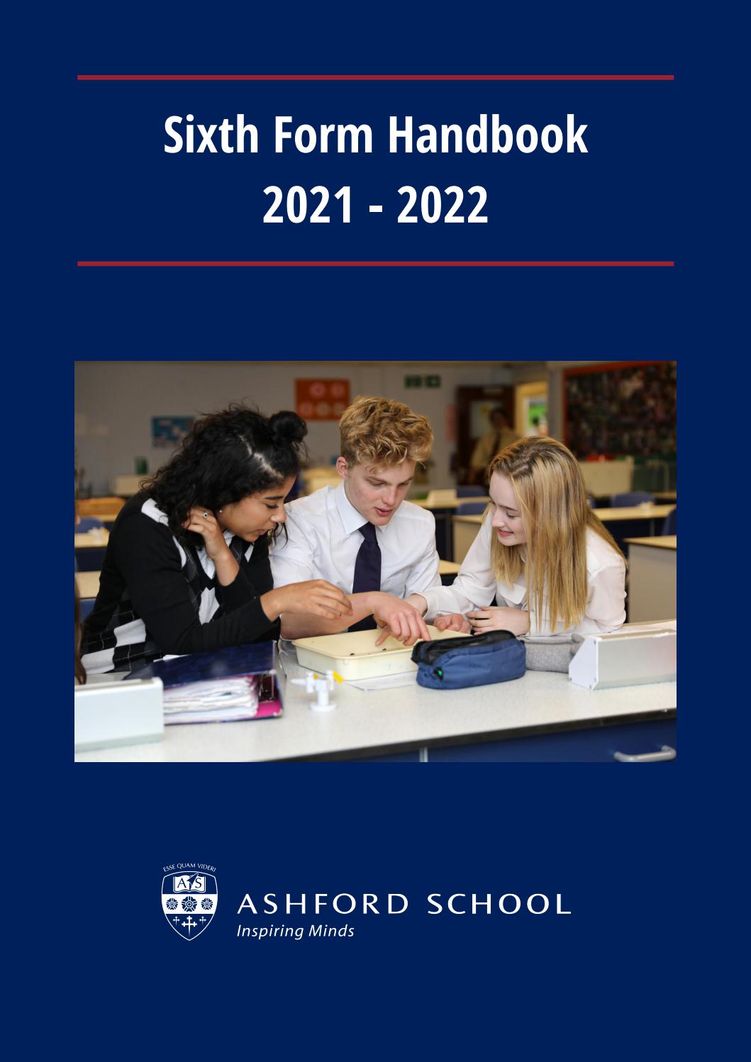 Sixth Form Information Booklet 2021 - 2022 by AshfordSchool - Issuu