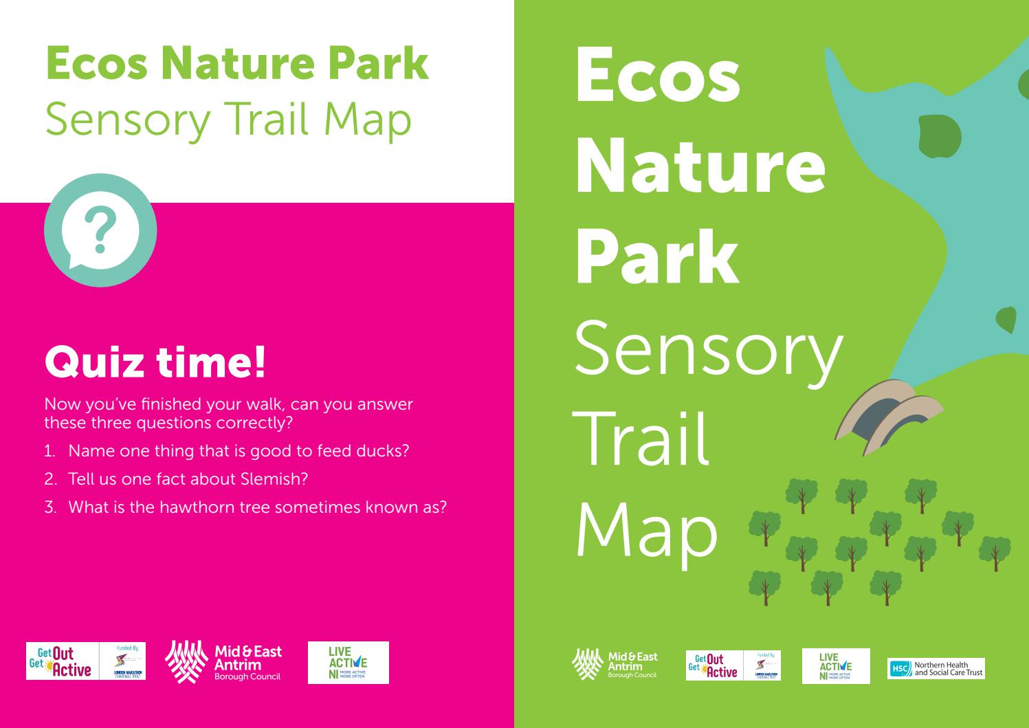 Ecos Nature Park Sensory Trail Map by Mid and East Antrim Borough ...