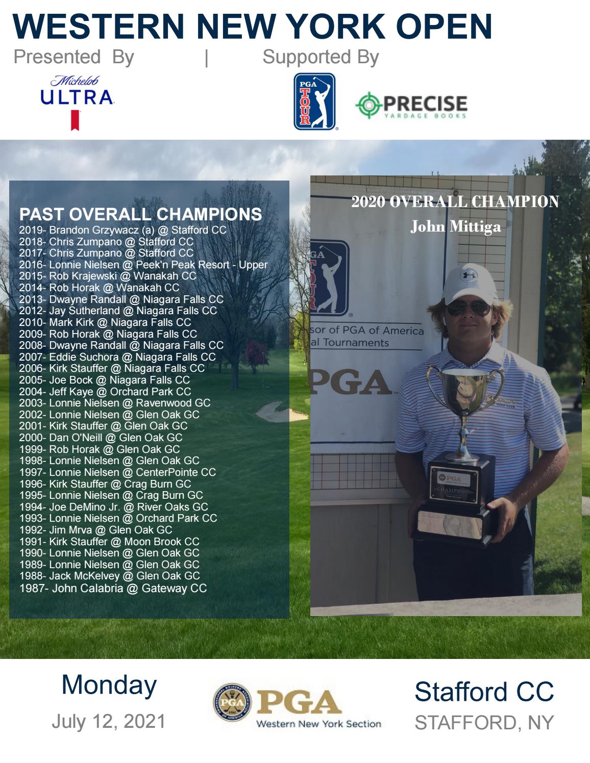 2021 WNY Open Championship Preview by Western New York Section, PGA - Issuu