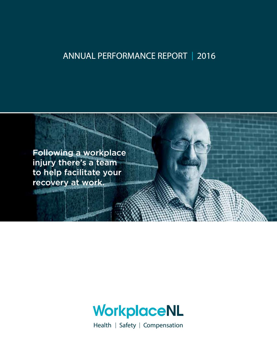 WorkplaceNL 2016 Annual Performance Review by WorkplaceNLDocs - Issuu