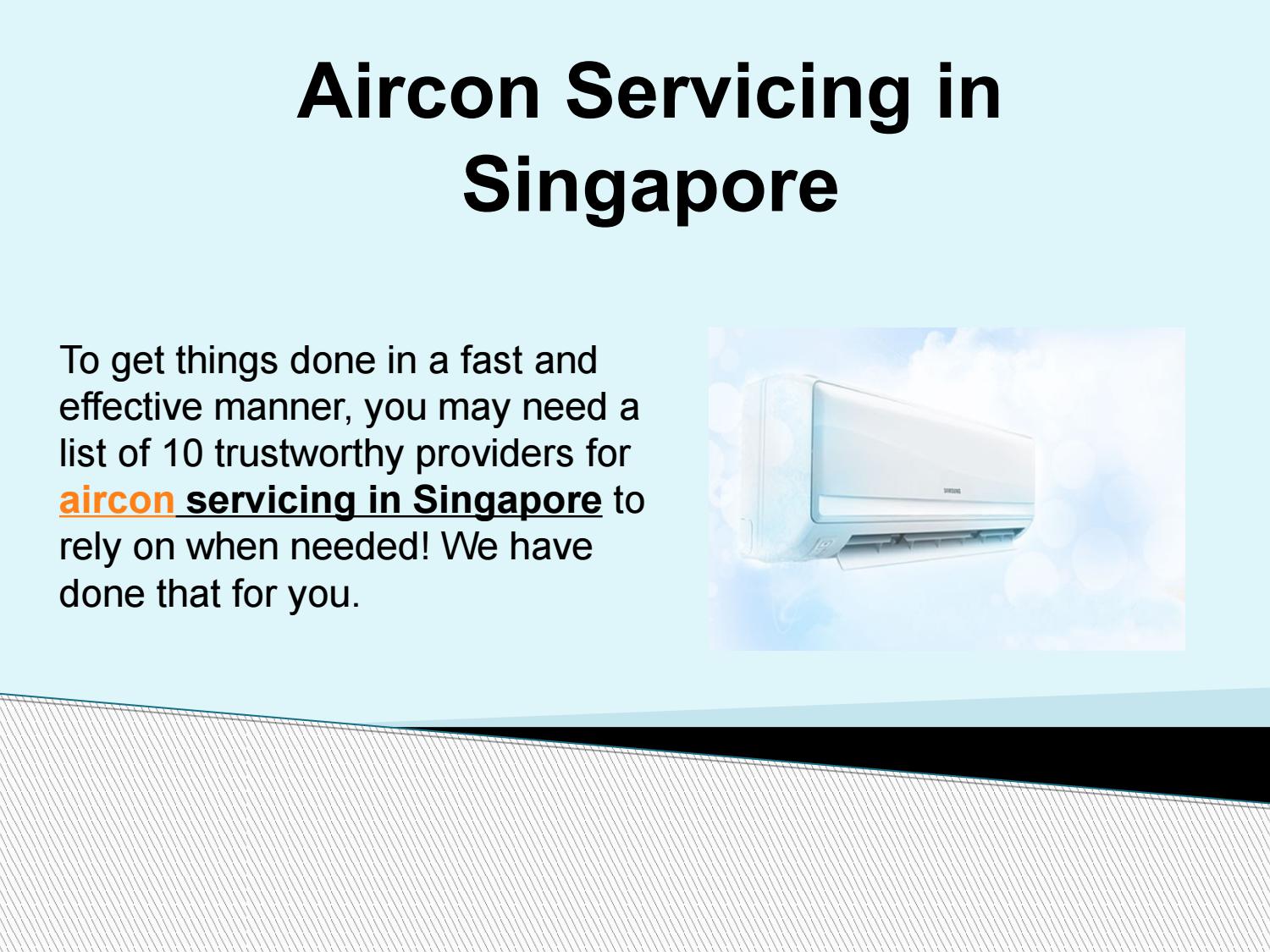 Aircon Servicing in Singapore by The Best Singapore - Issuu