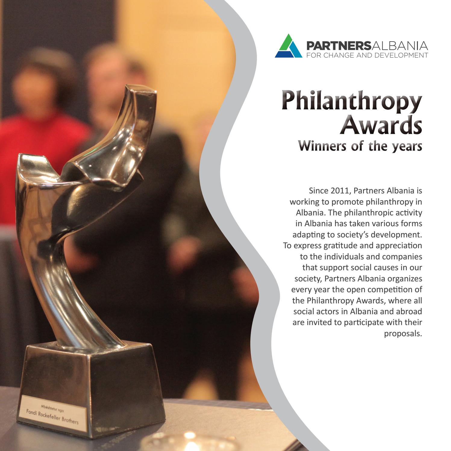 Philanthropy Awards by Partners Albania - Issuu