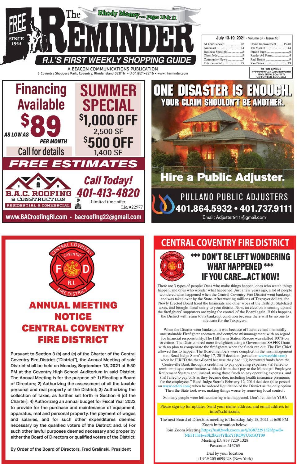 The Reminder July 13-19, 2021 by Beacon Media - Issuu