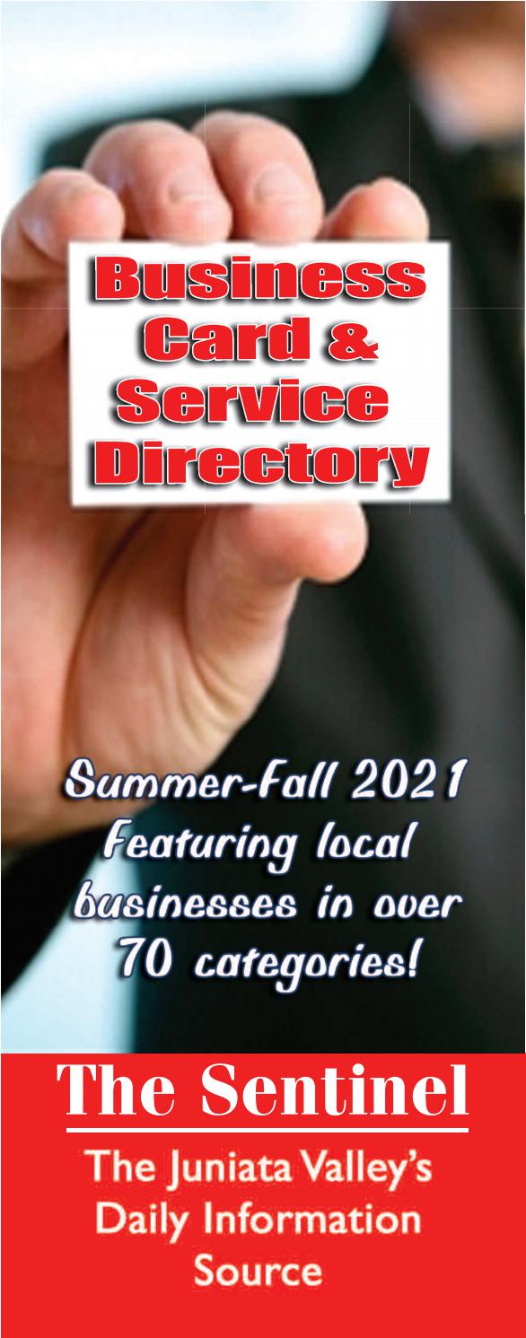 Business Card Directory Summer 2021 by Lewistown Sentinel - Issuu