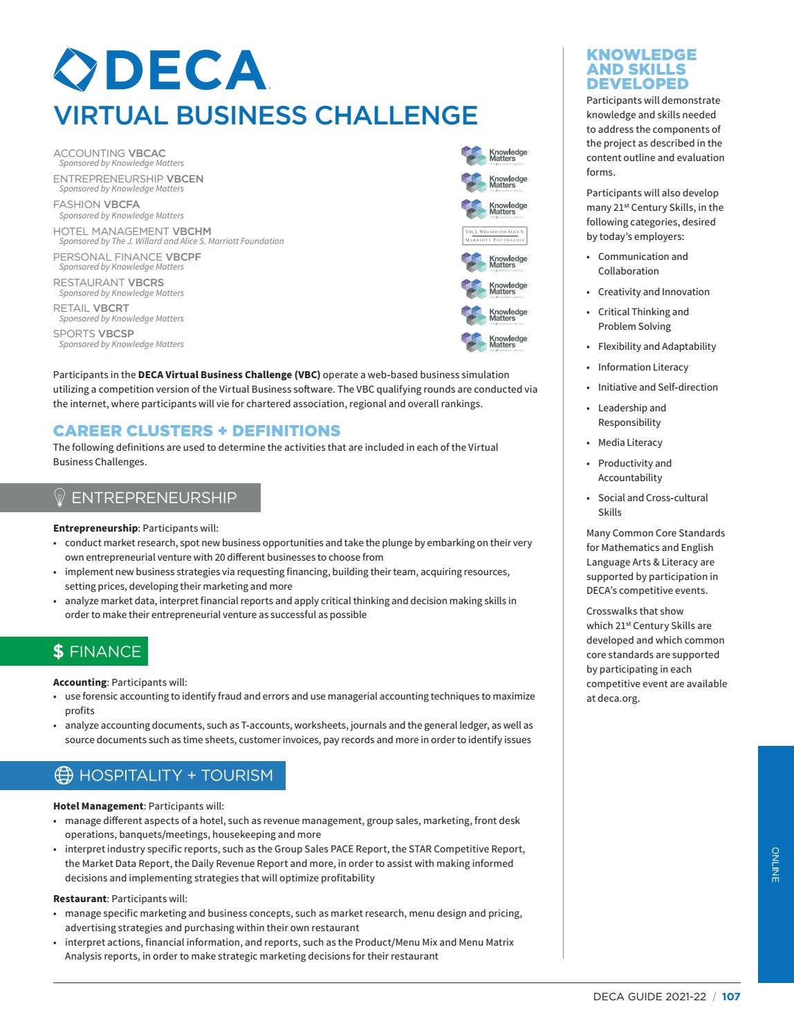 DECA Guide 2021-2022 by DECA Inc. - Issuu