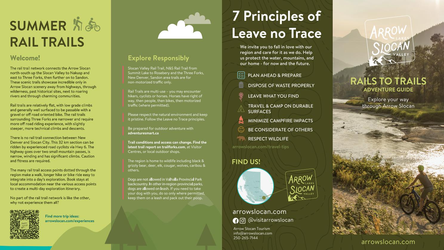 Arrow Lakes Slocan Valley Rails to Trails Adventure Guide by Kootenay ...