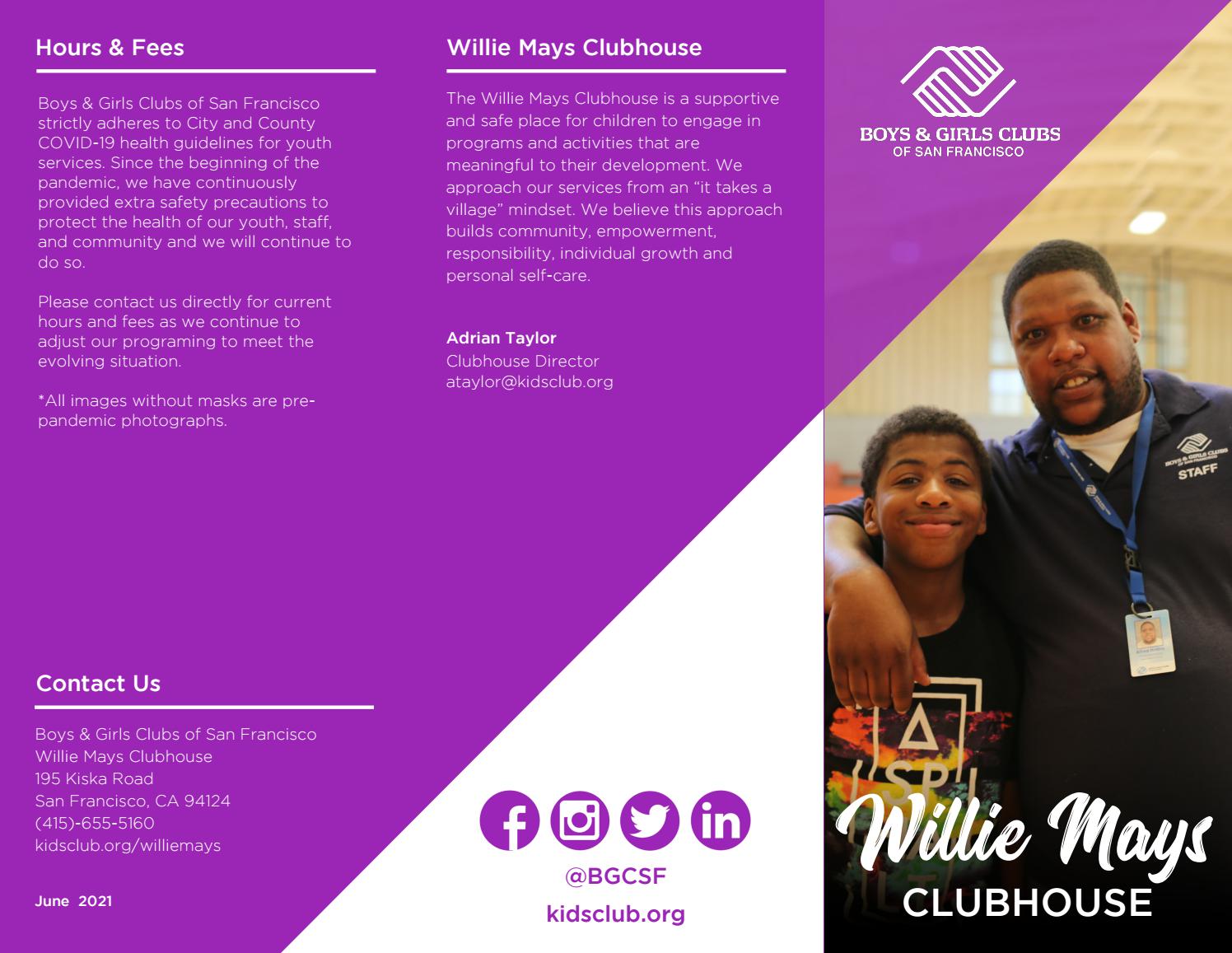 Willie Mays English Version by Boys & Girls Clubs of San Francisco - Issuu