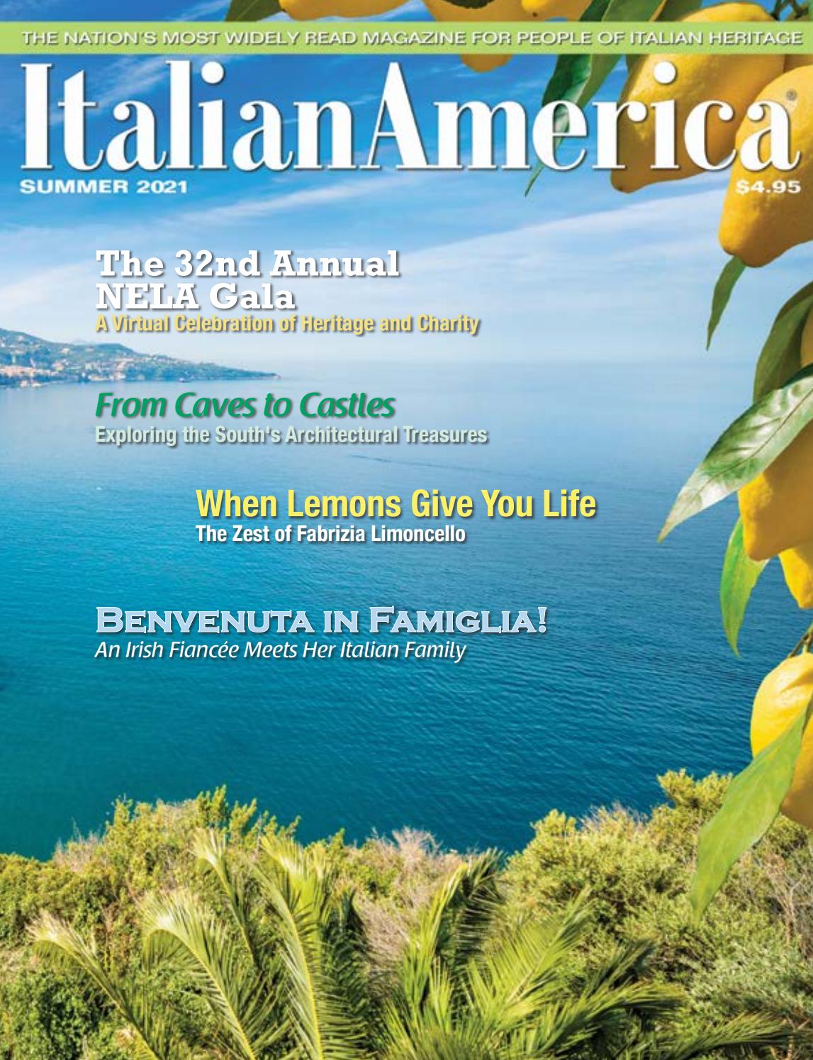 Italian America Magazine - Summer 2021 by ordersonsofitaly - Issuu