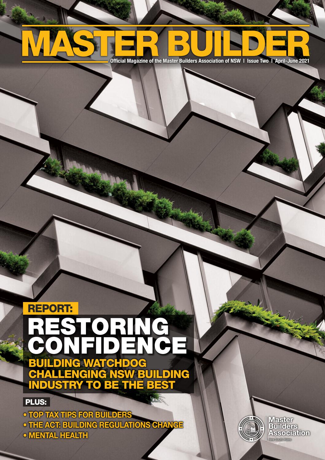 MASTER BUILDER NSW APRIL -JUNE 2021 by News Corp Custom Publishing - Issuu