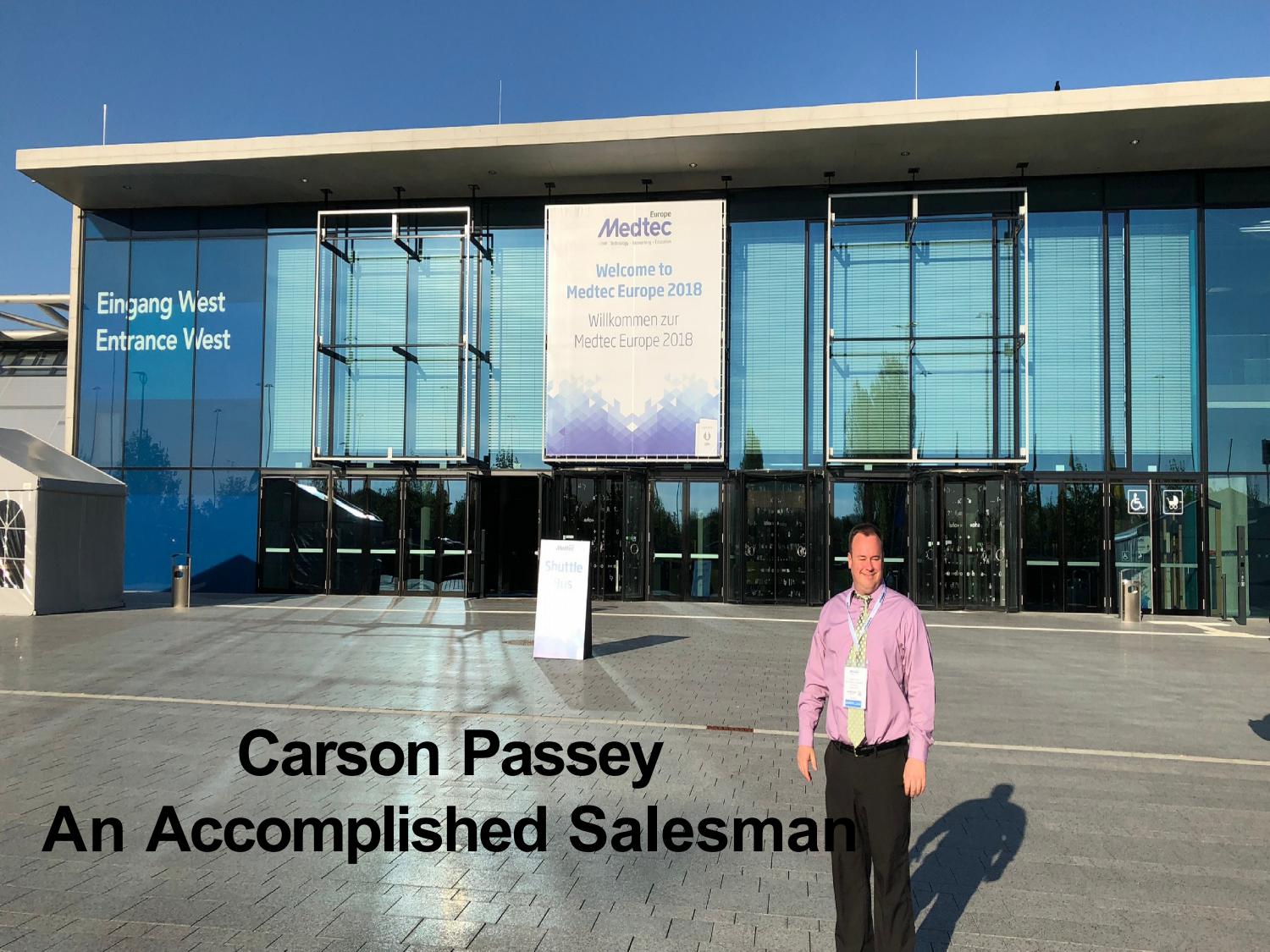 Carson Passey - An Accomplished Salesman by Carson Passey - Issuu