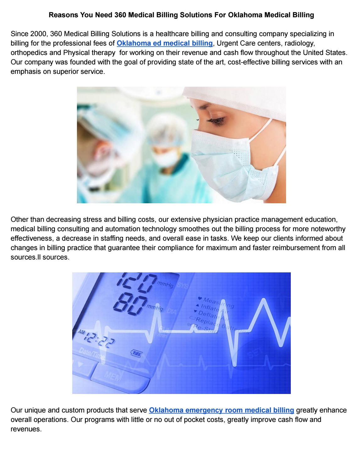 Reasons You Need 360 Medical Billing Solutions For Oklahoma Medical ...