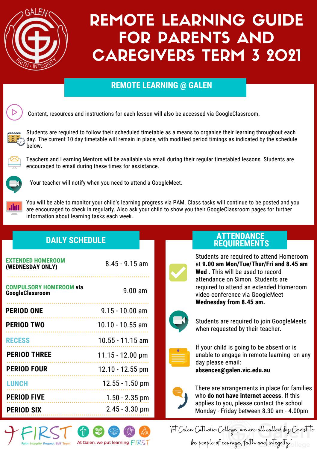Parents Remote Learning Guide by Galen Catholic College - Issuu