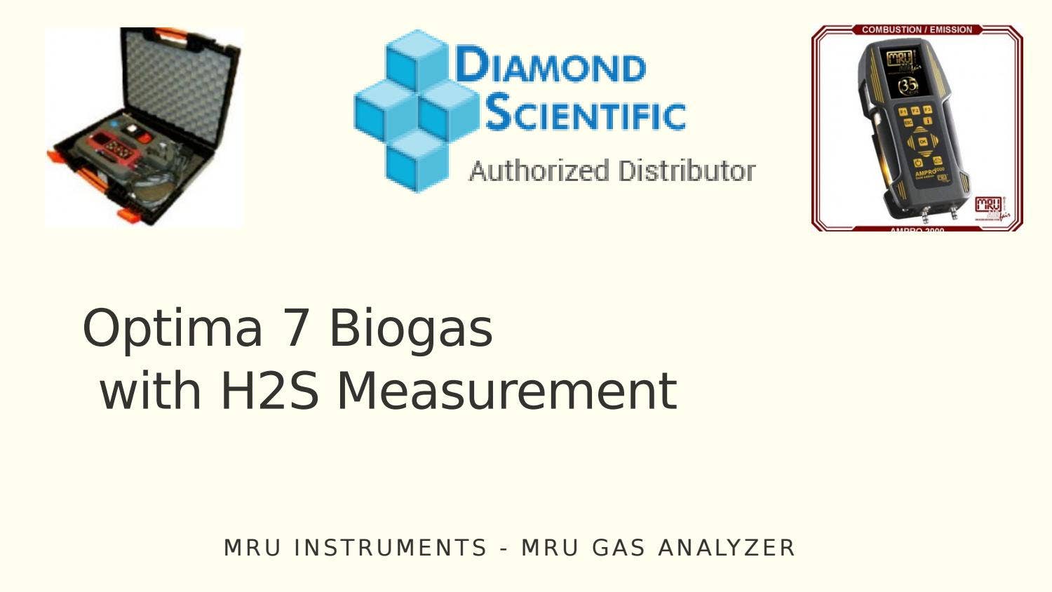 Optima 7 Biogas WITH H2S Measurement by MRU Instruments - MRU Gas ...